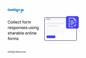 Collect form responses using sharable online forms on monday.com with GetSign