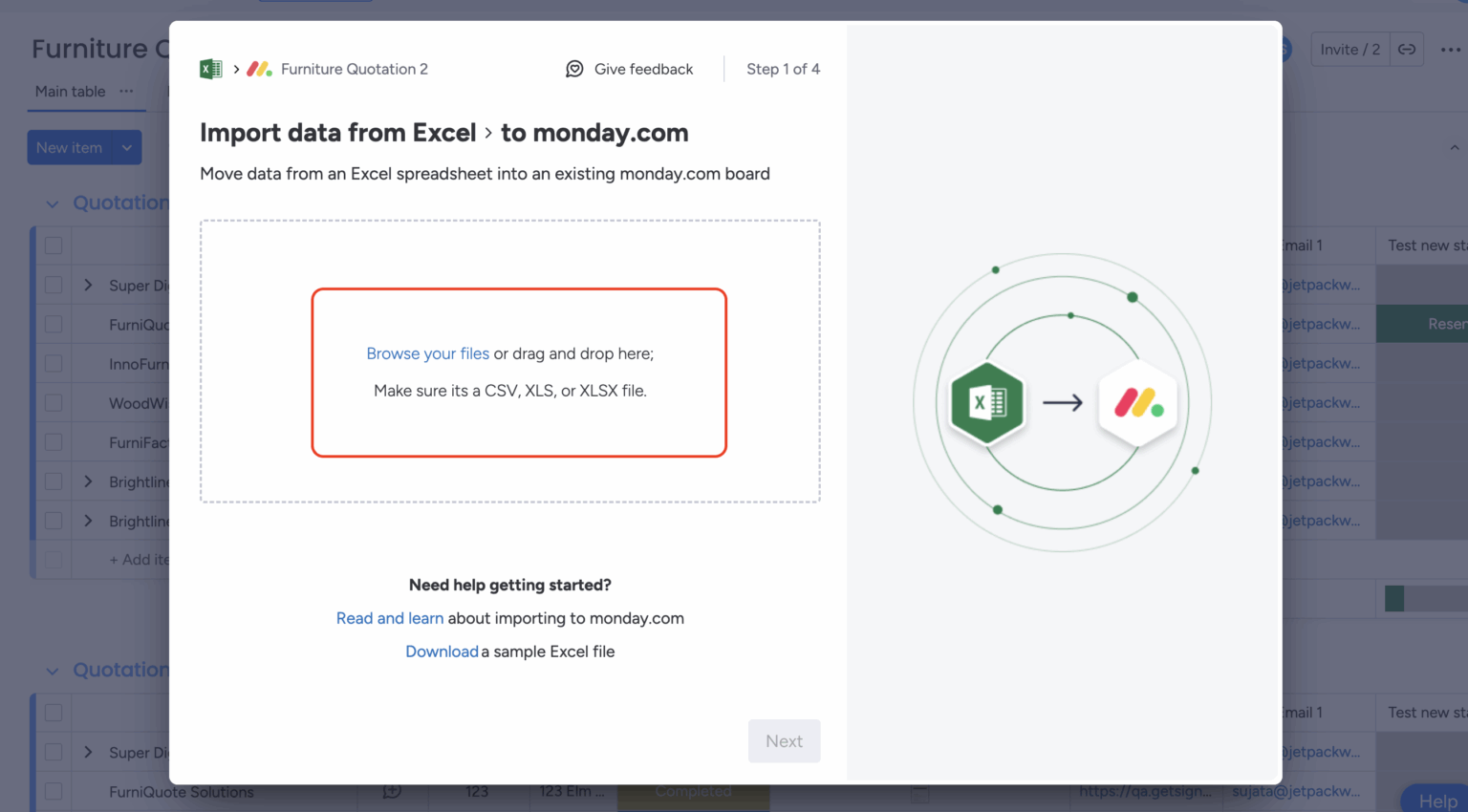 How to import Excel data into monday.com?
