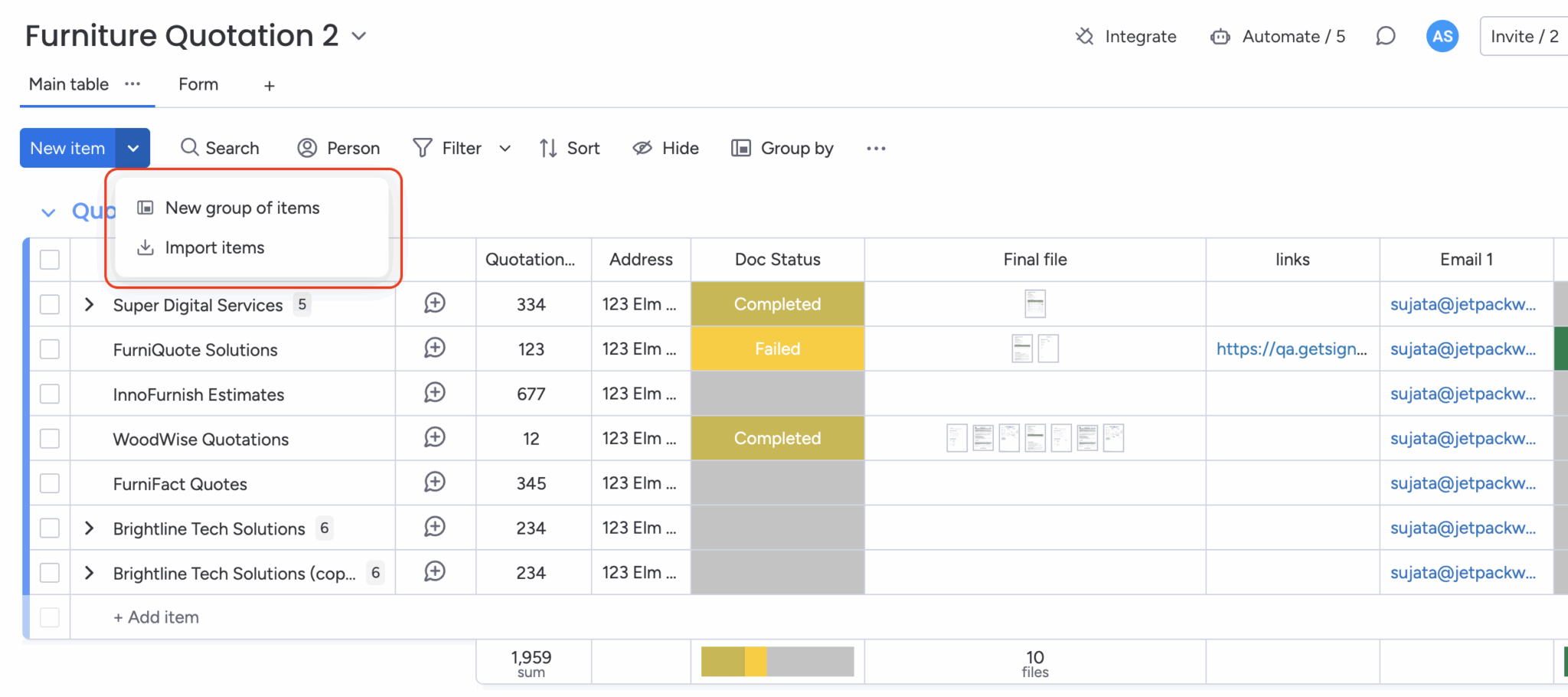 How to import Excel data into monday.com?